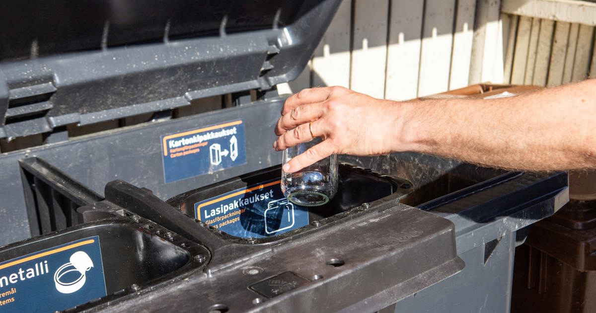 Multi-compartment waste container for packaging - HSY