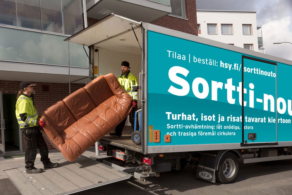 Sortti pick-up service for large objects - HSY