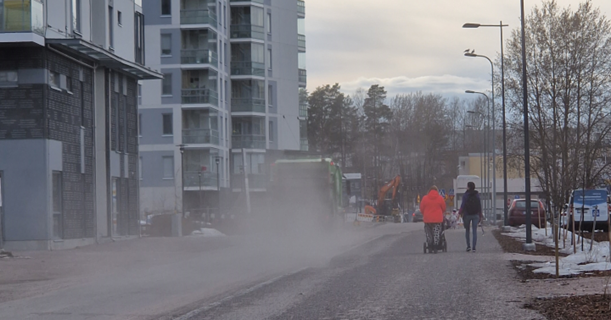 Snow-free and dry streets are now dusty in the metropolitan area - HSY